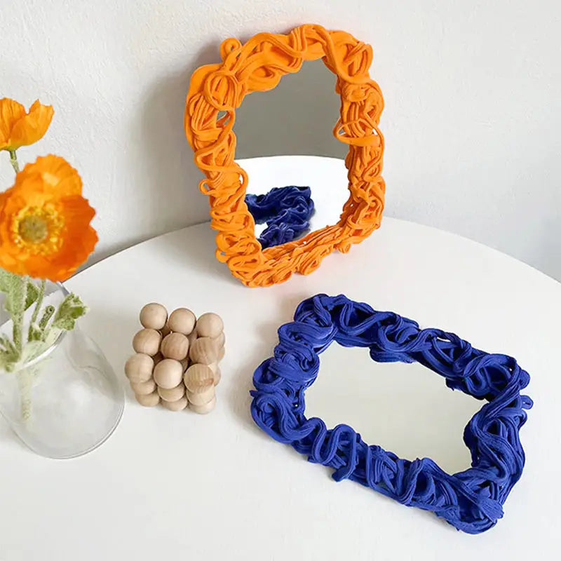 Aesthetic DIY Mirror Kit with Acrylic Mirror and Clay