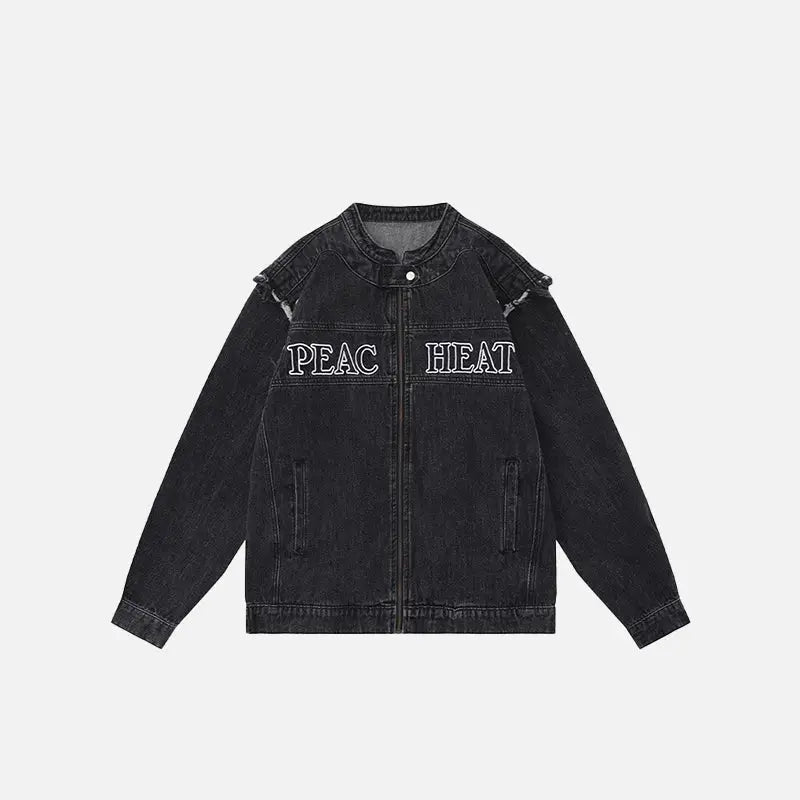 Y2K Detachable Sleeve Denim Jacket for Style