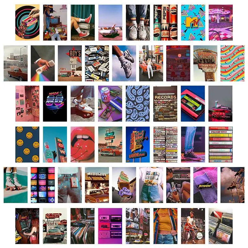 Vintage Aesthetic Collage Kit for Room Decor